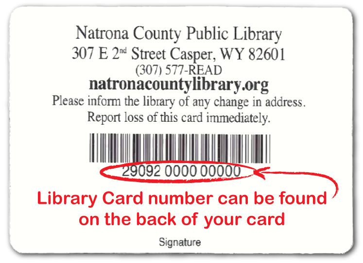 Library Cards Natrona County Library